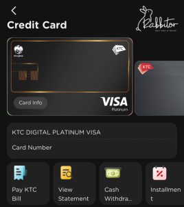 KTC Digital Platinum รีวิว บัตรเครดิตแบบใส ไม่มีเลขหน้าบัตร ใช้ดีไหม