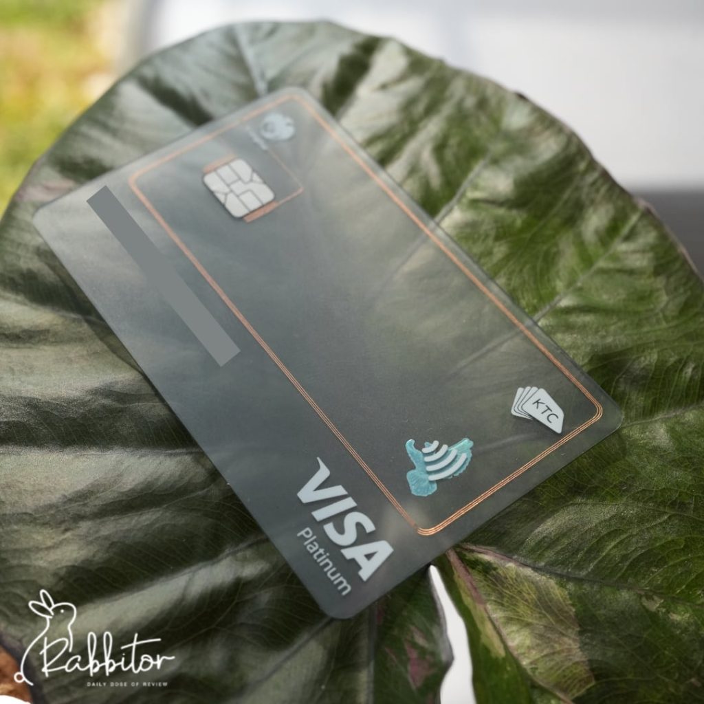 KTC Digital Platinum รีวิว บัตรเครดิตแบบใส ไม่มีเลขหน้าบัตร ใช้ดีไหม
